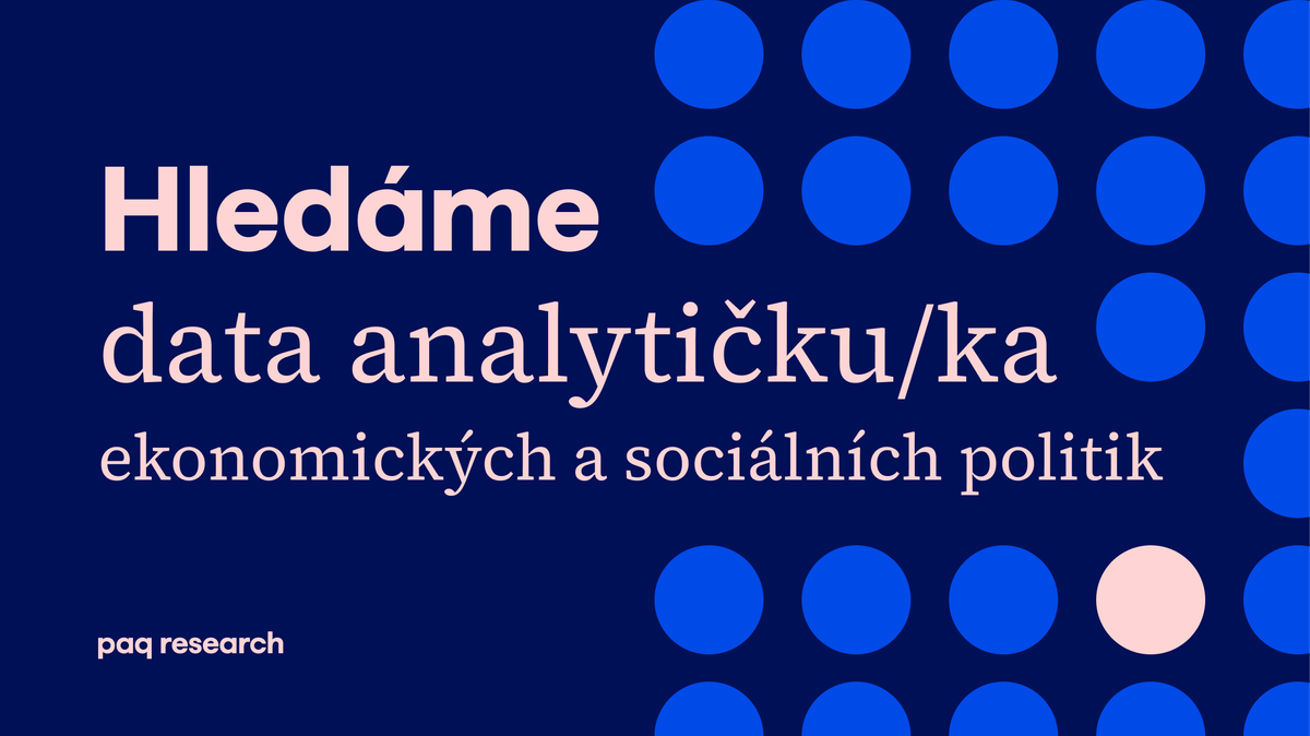 Datová analytička/analytik ekonomických a sociálních politik